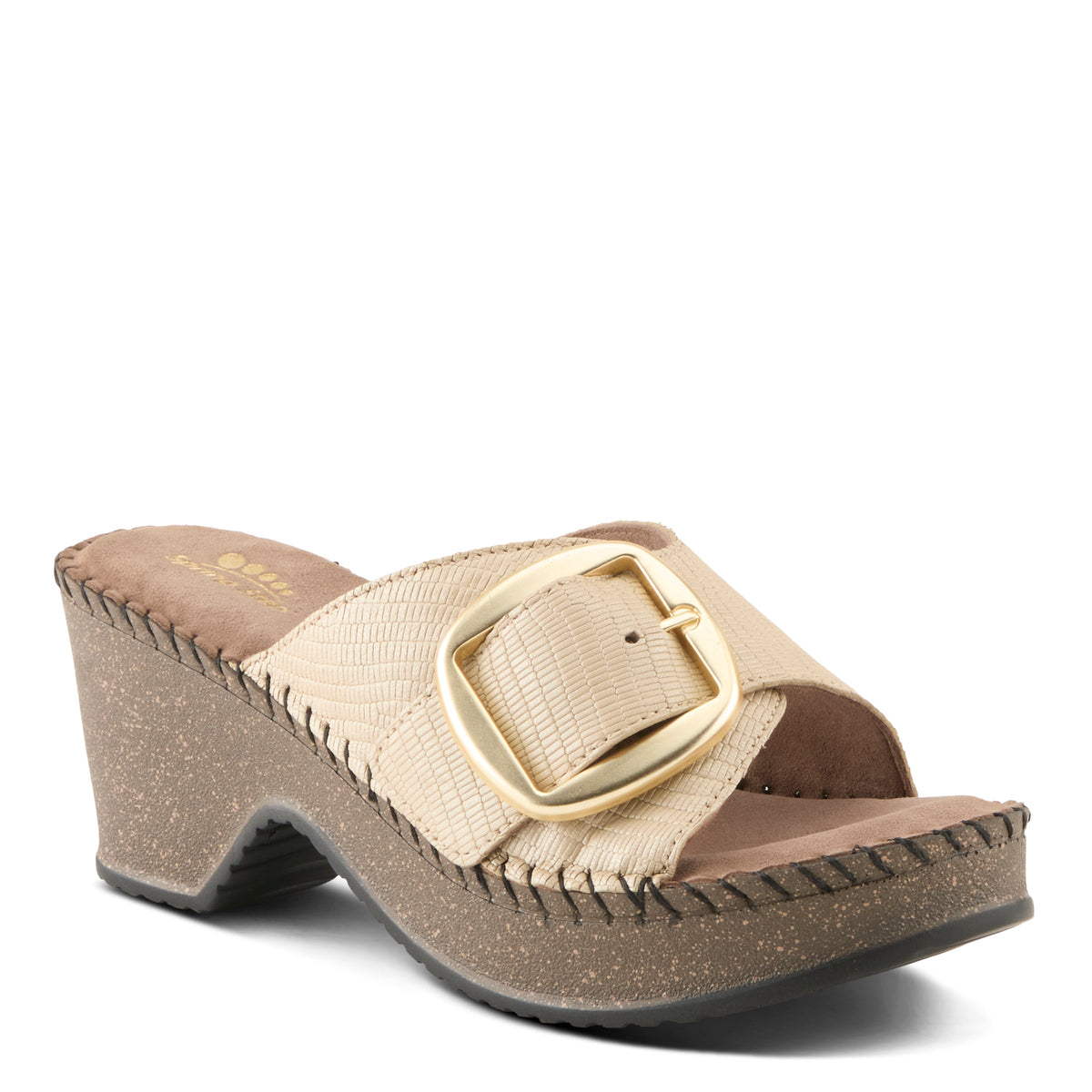 Spring Step Nienna Sandals: Wedge Slip-on – Spring Step Shoes