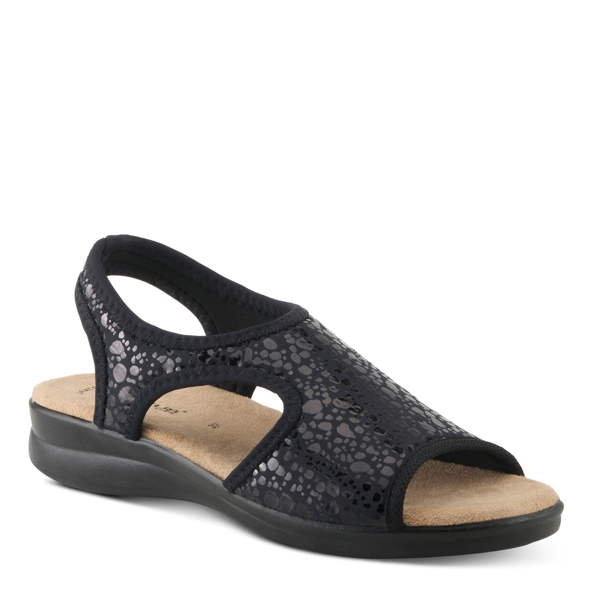 Flexus Nyaman Crackle Sandal: Comfort Sandals – Spring Step Shoes