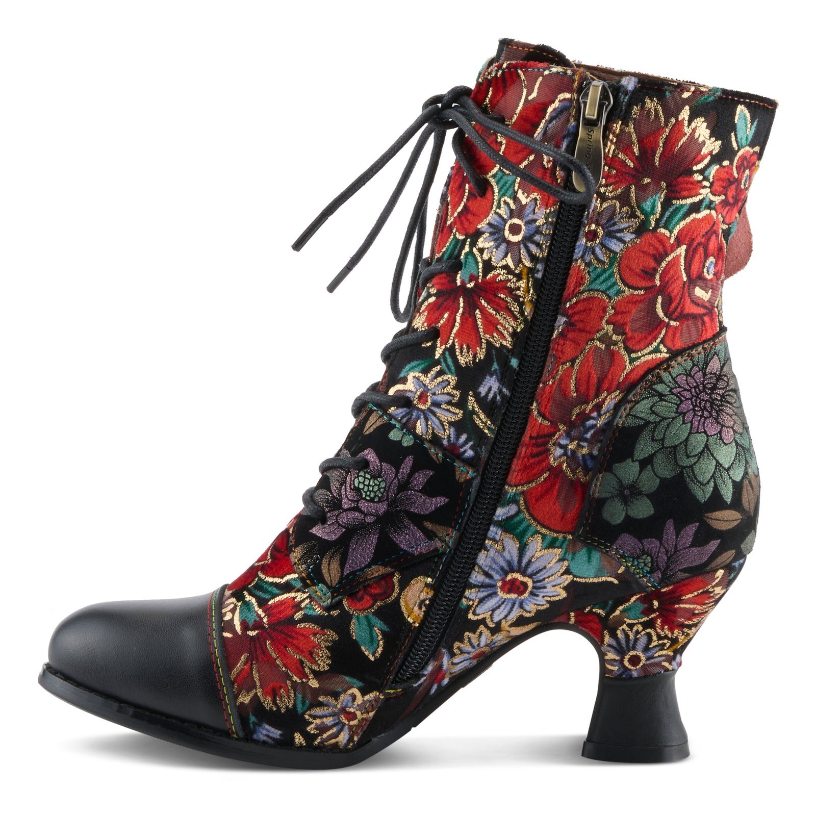 L'artiste Roselia Boots: Floral Pattern Boot – Spring Step Shoes