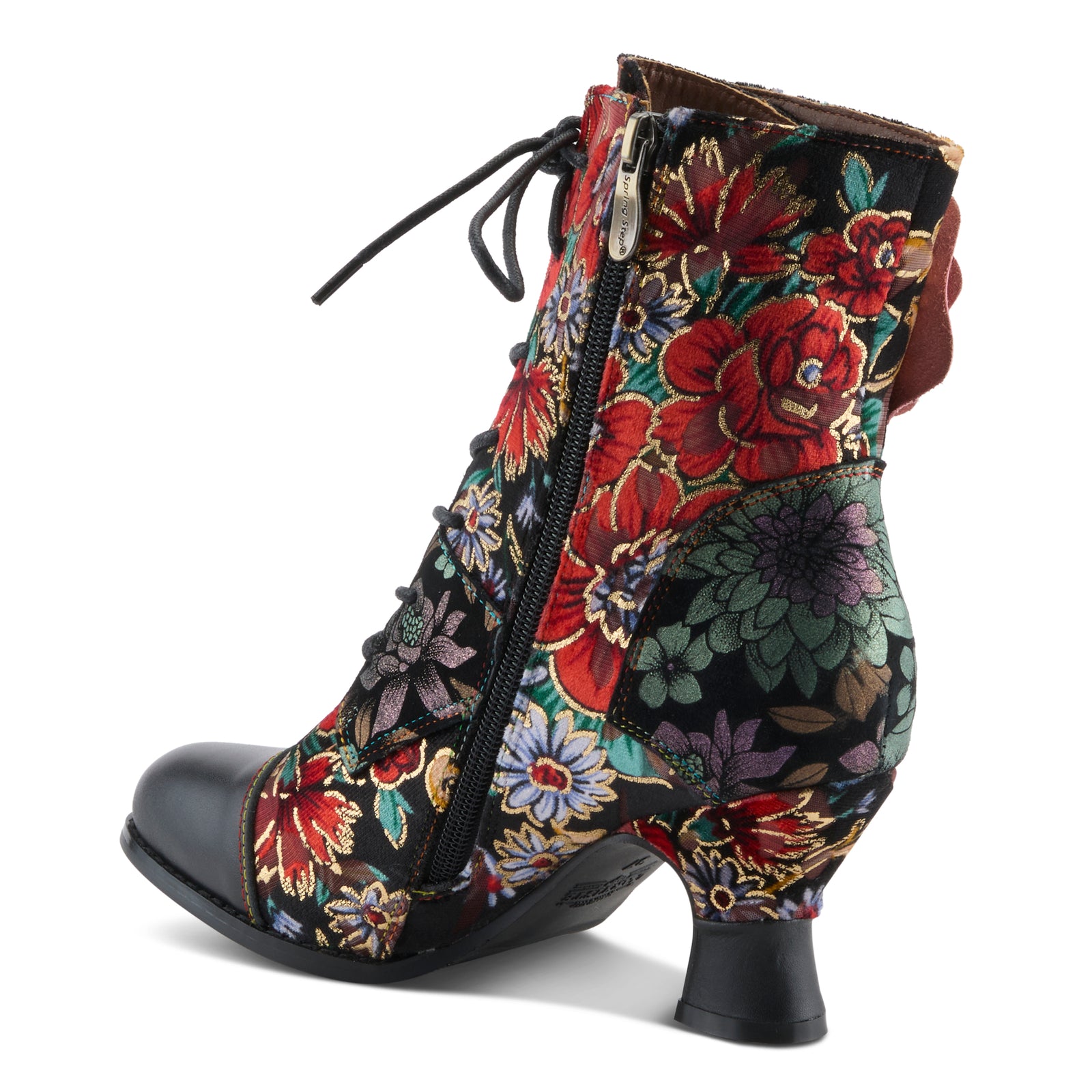 L'artiste Roselia Boots: Floral Pattern Boot – Spring Step Shoes