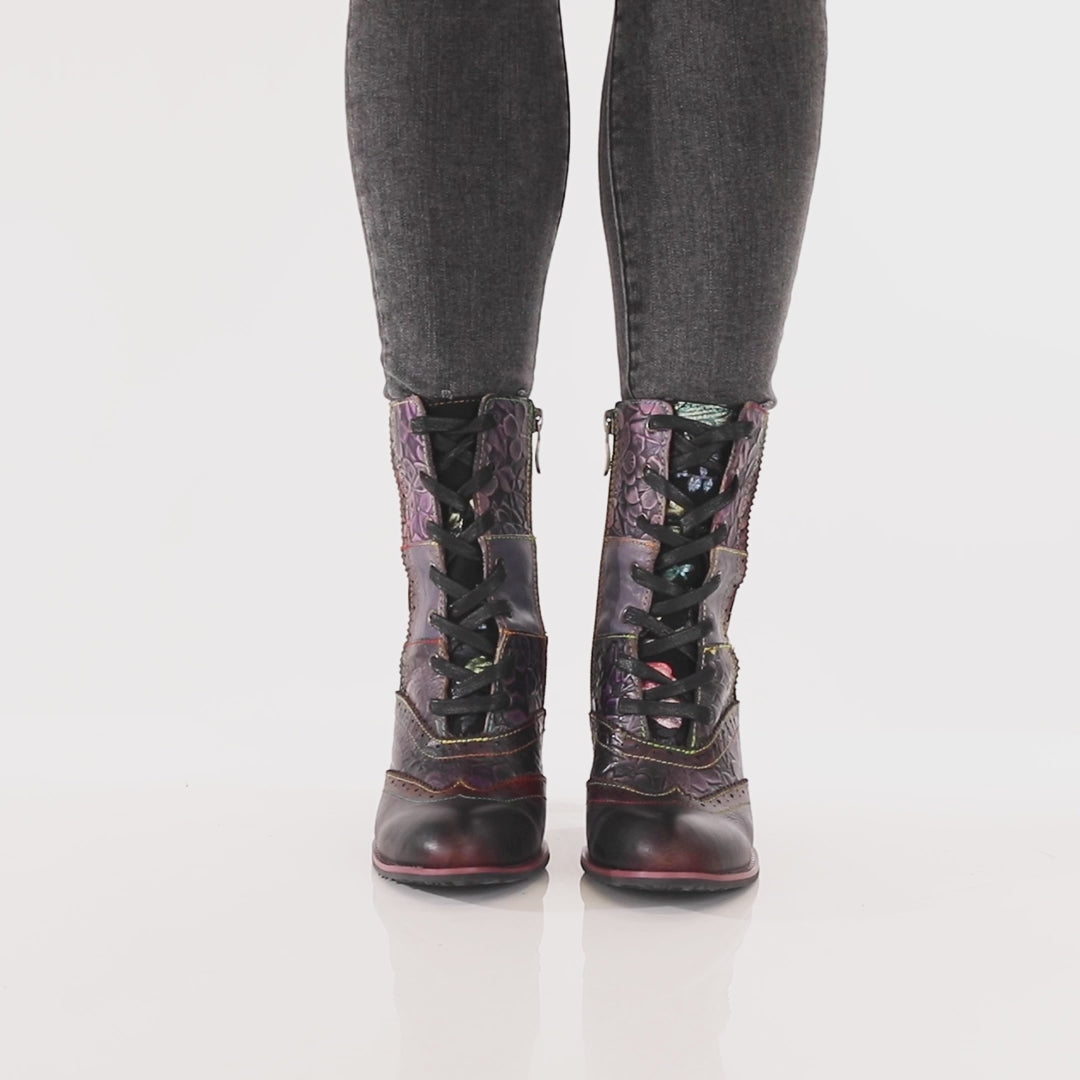L'ARTISTE CHERRYLA WESTERN MID CALF BOOTIES BY SPRING STEP