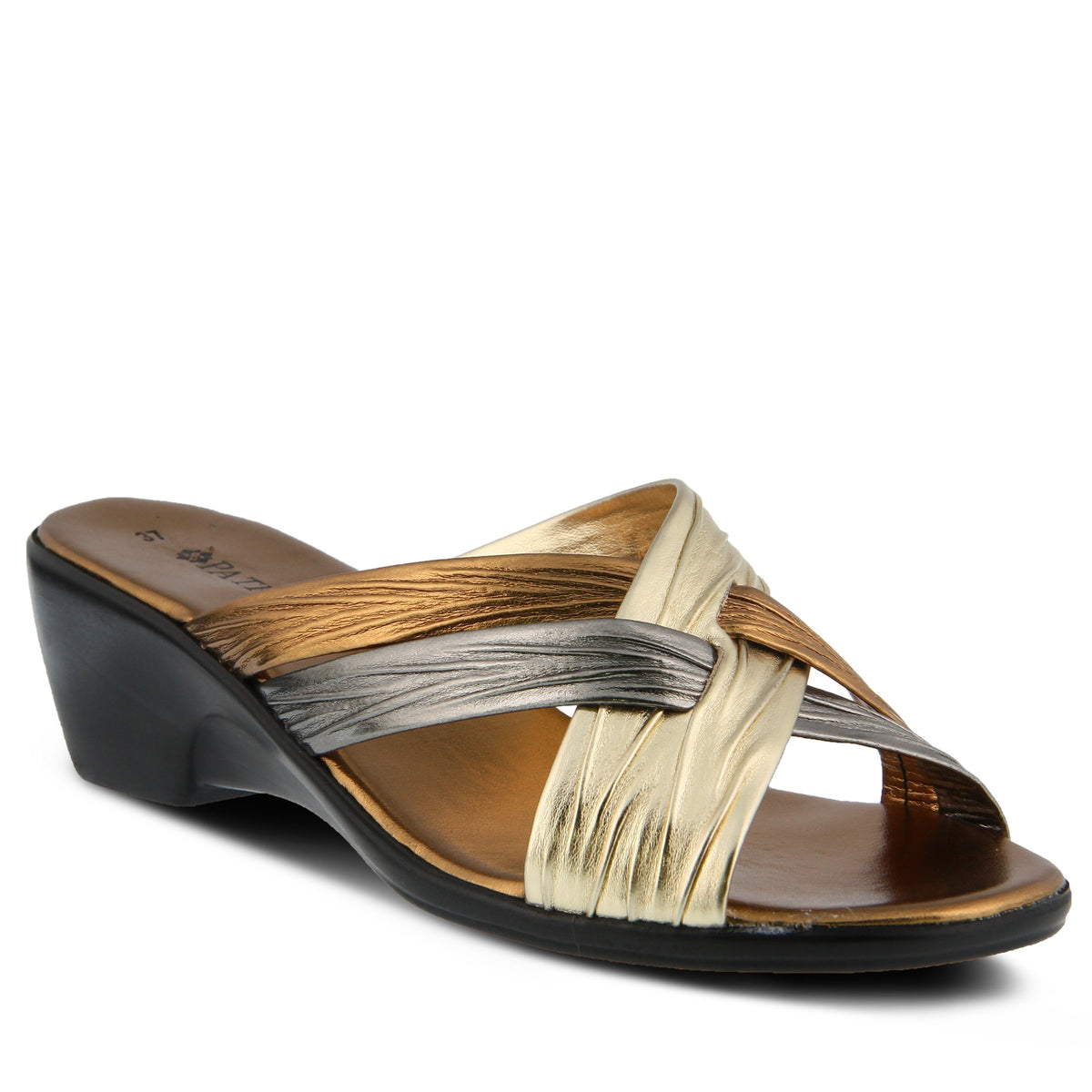 Patrizia Apricot Sandals: Platform Sandals Heels – Spring Step Shoes