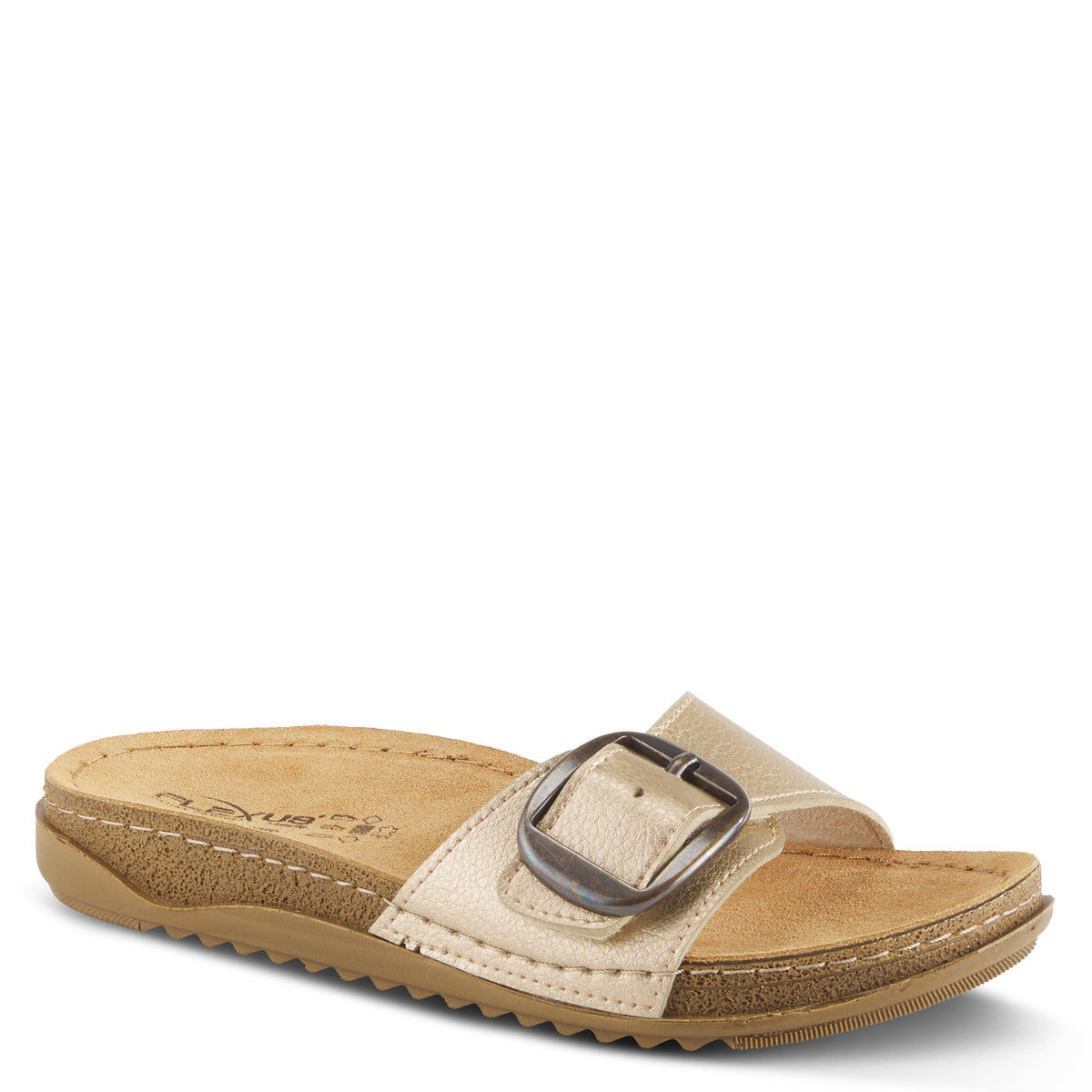 Flexus Baronca Slide Sandal: Comfort Footbed – Spring Step Shoes