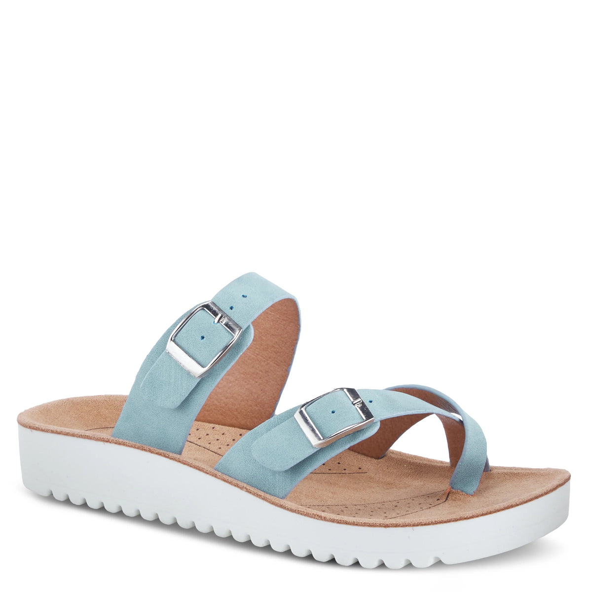 Flexus Bayside Slide Sandals: Premium Footbed – Spring Step Shoes