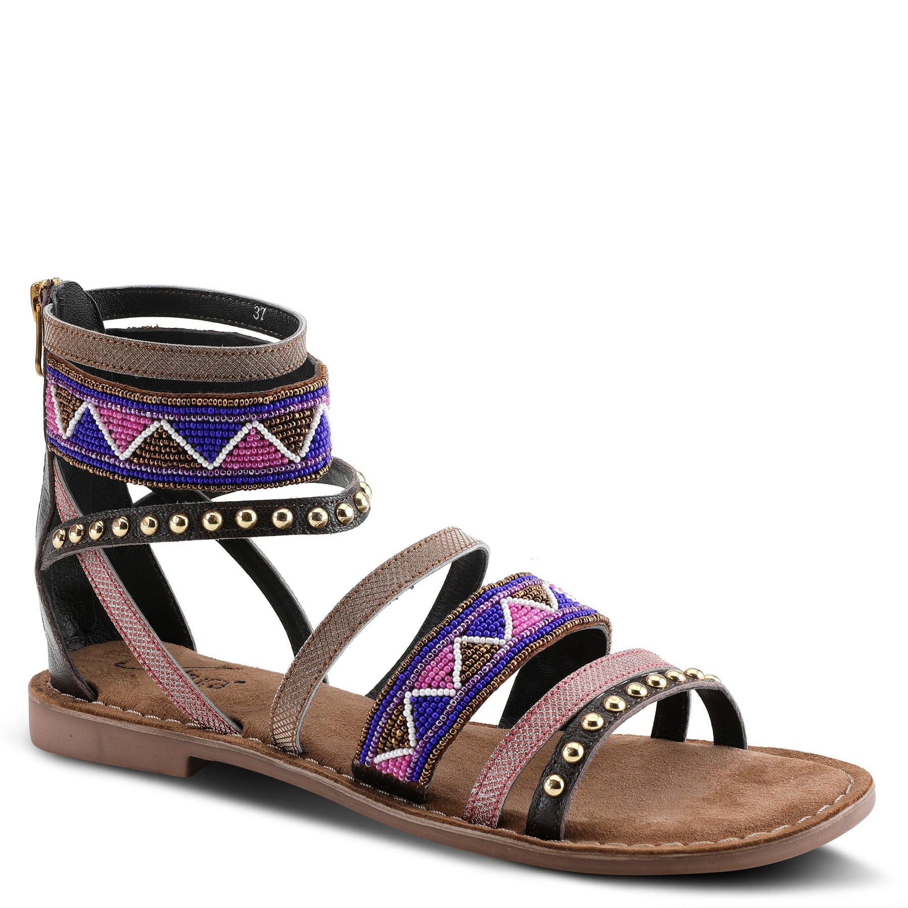 AZURA BELALIA-AZTEC CLOSED BACK SANDALS by AZURA – Spring Step Shoes