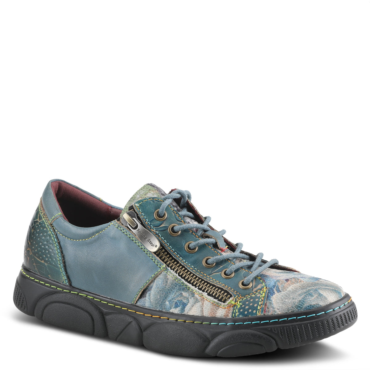 L'artiste Danli-Bloom Leather Zipper Sneakers Shoe – Spring Step Shoes
