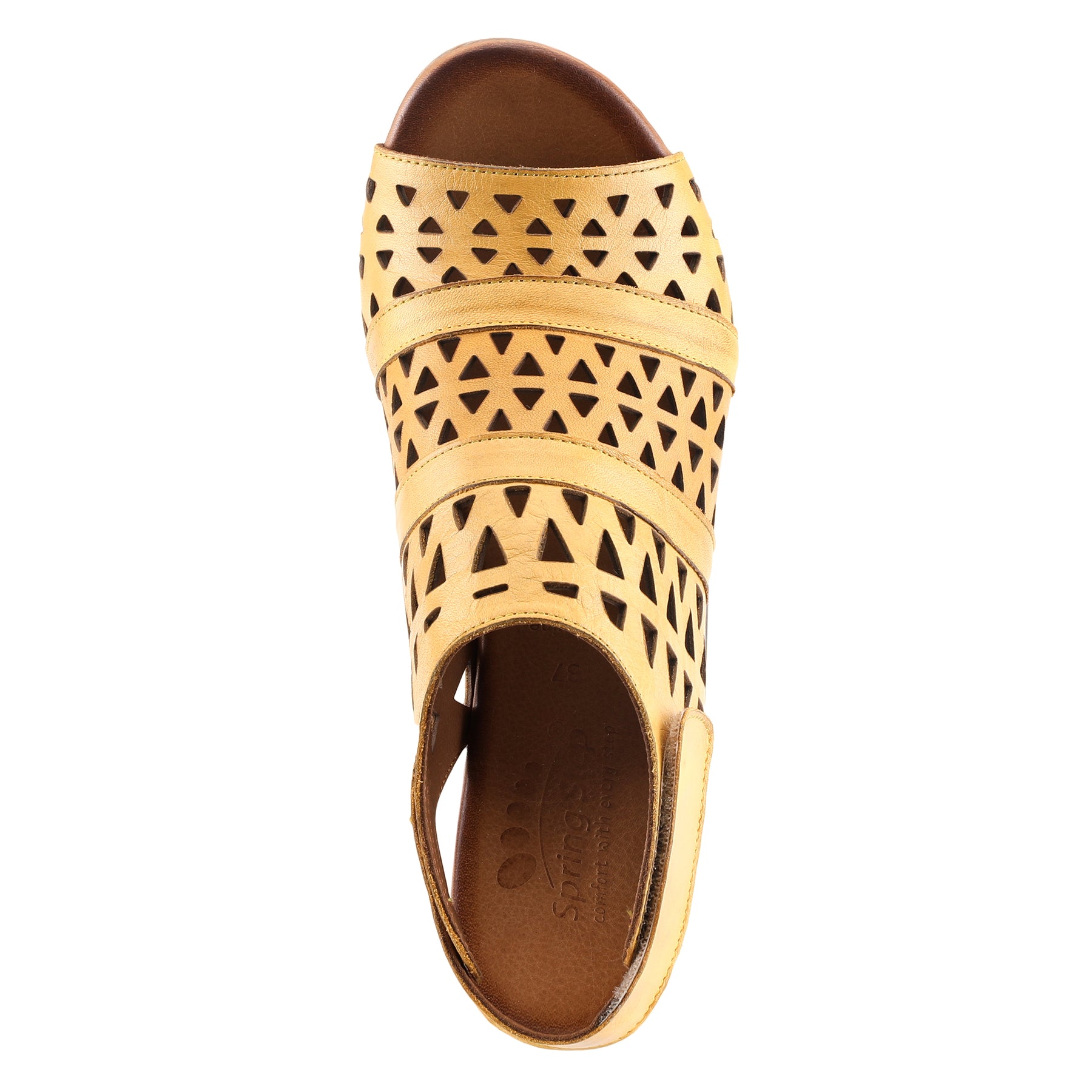 Dorotha Sandals: Leather Platform Sandals – Spring Step Shoes