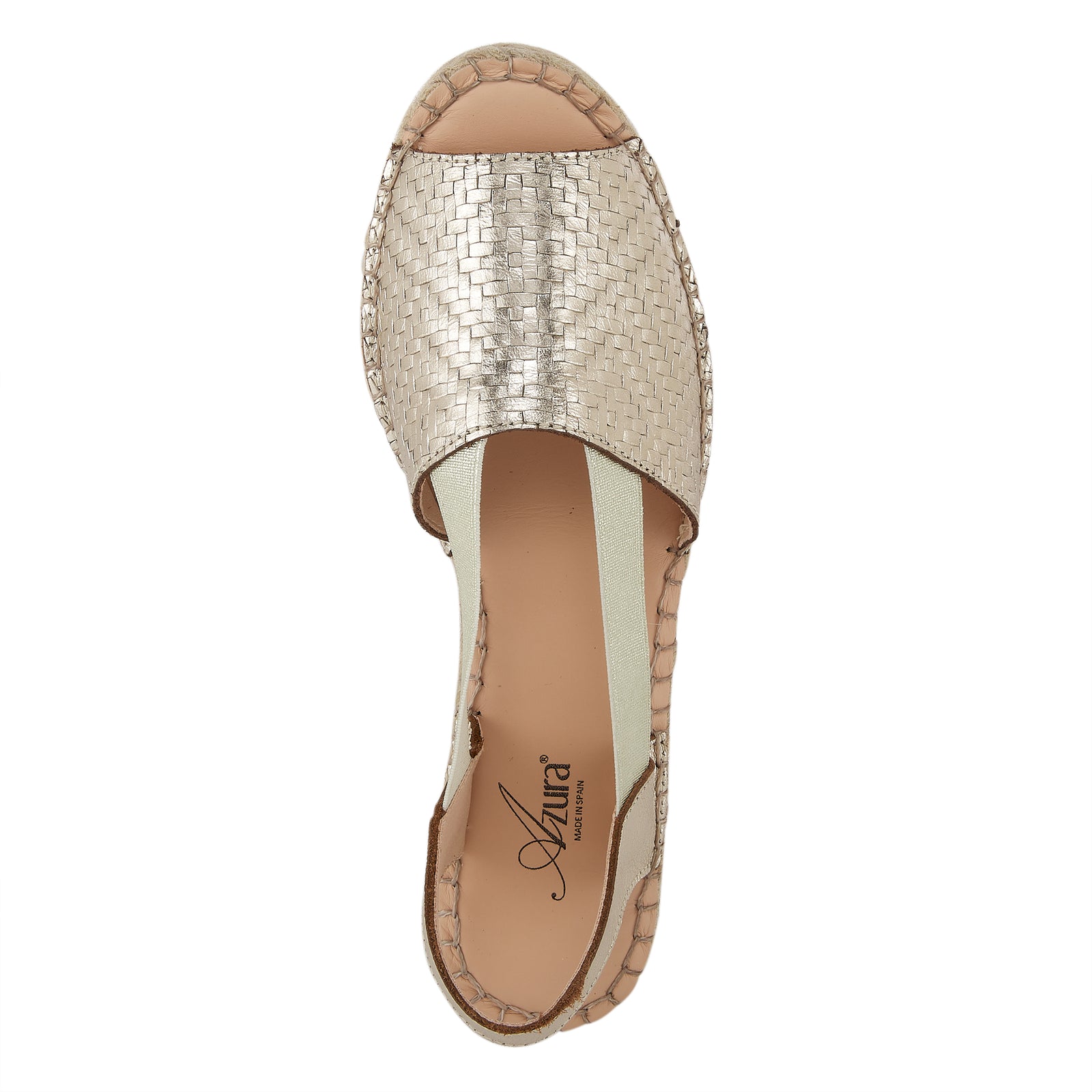 CHAMPAGNE MOSHE SLINGBACK SANDAL by AZURA – Spring Step Shoes