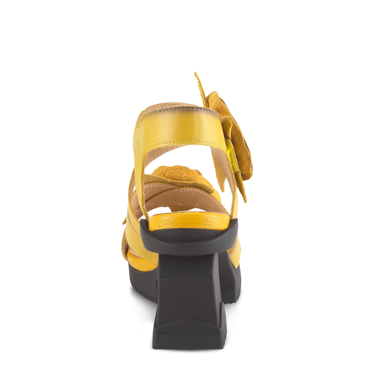 L'artiste Shelly Ankle Strap Sandal | Handprinted Heel | Spring Step Shoes